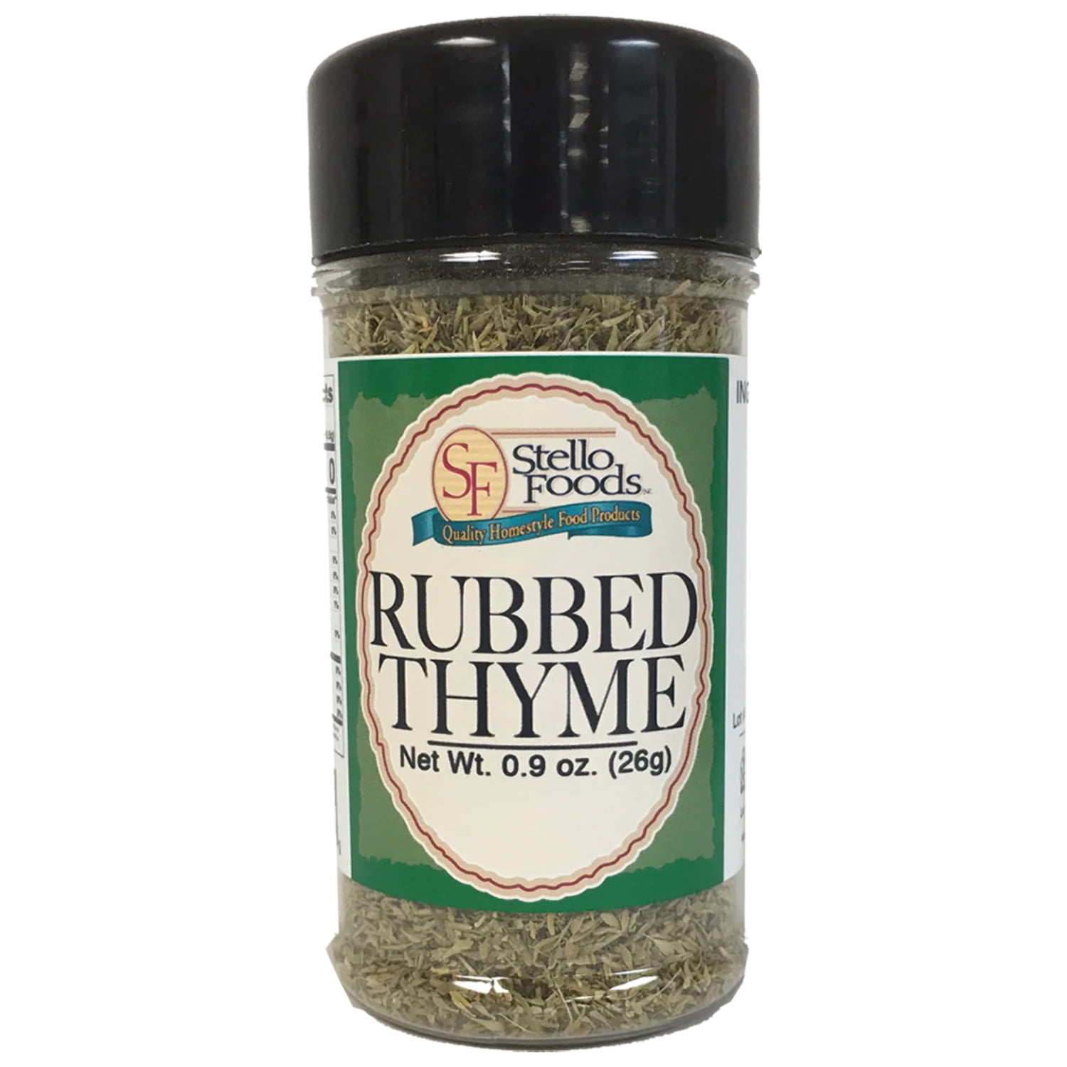 Stello Foods Spices - Thyme - Rubbed .9 oz - Walmart.com