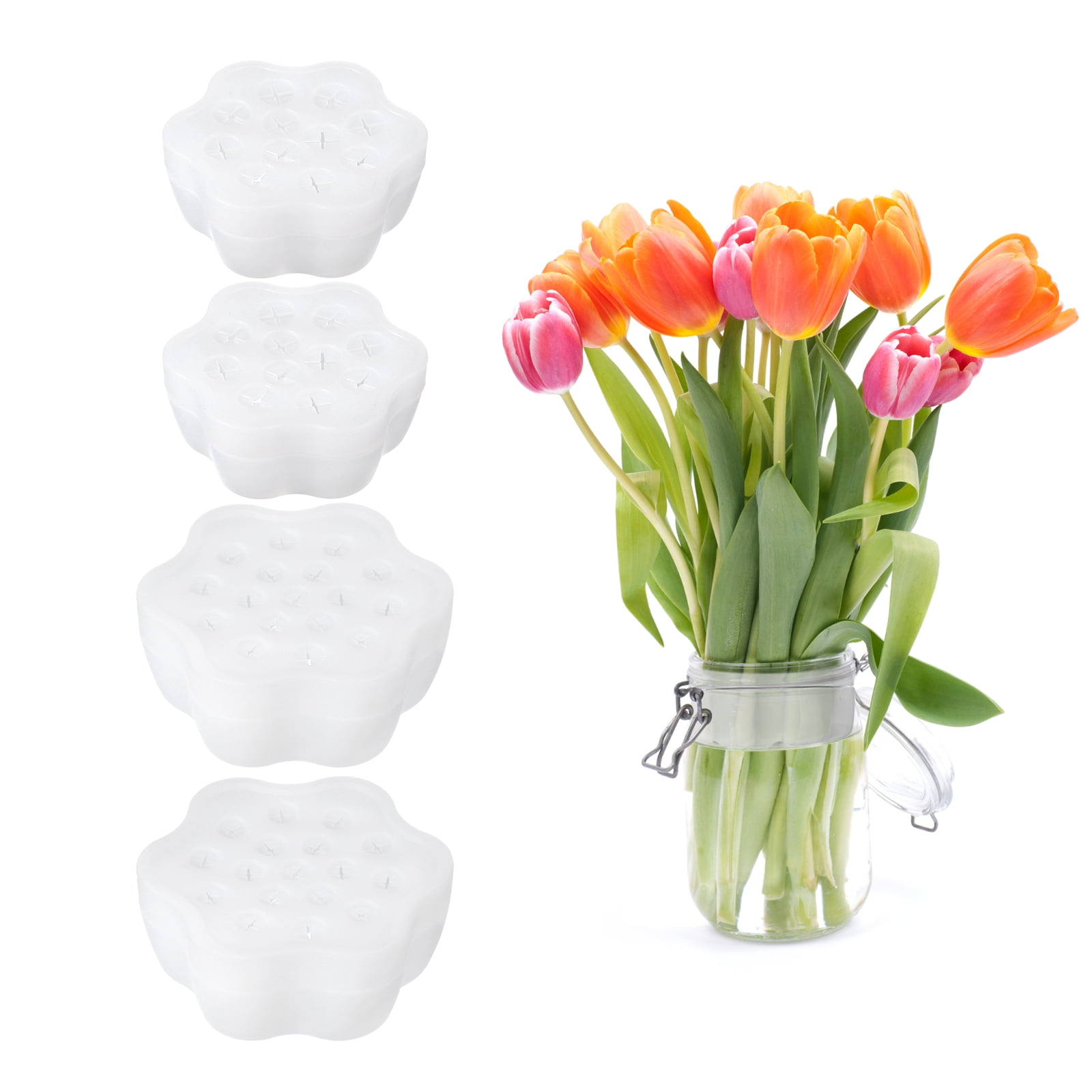 Stem Holder Silicone Flower Stem Holder Spiral Ikebana Large Small ...