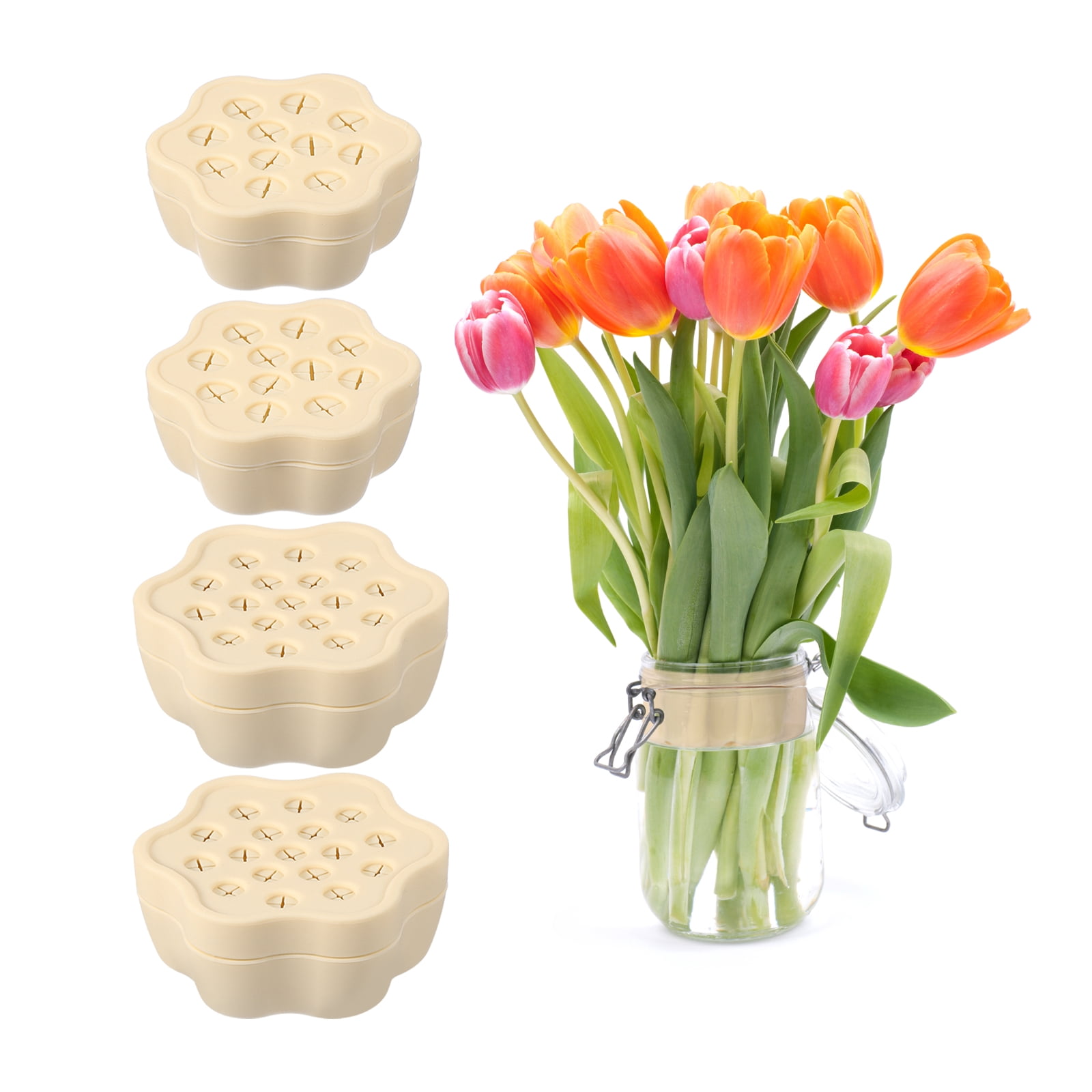 Stem Holder Silicone Flower Stem Holder Spiral Ikebana Large Small ...