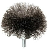 Stem-Mounted Circular Flared End Brushes, Steel, 16,000 rpm, 3" x 0.008" - Walmart.com