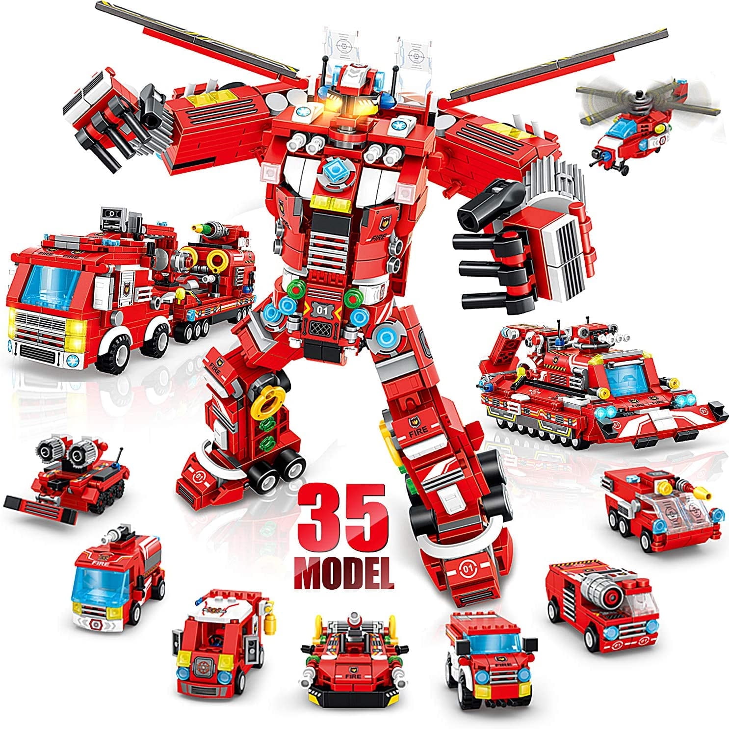 Stem Robot Building Toys, 836 PCS Construction Toys 35-in-1 STEM Toys ...