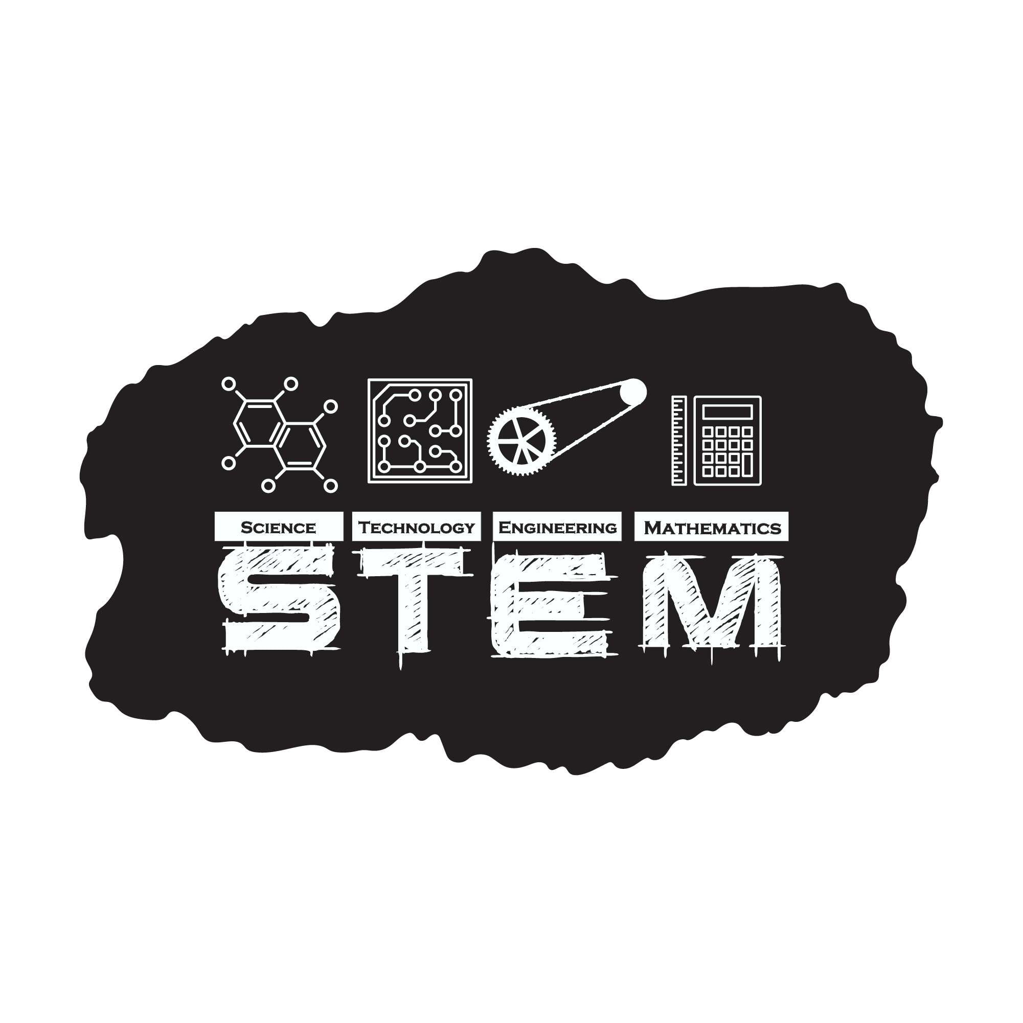Stem Sciene Technology Engineering Mathematics Wall Design Wall Art Sticker Designs Vinyl ...
