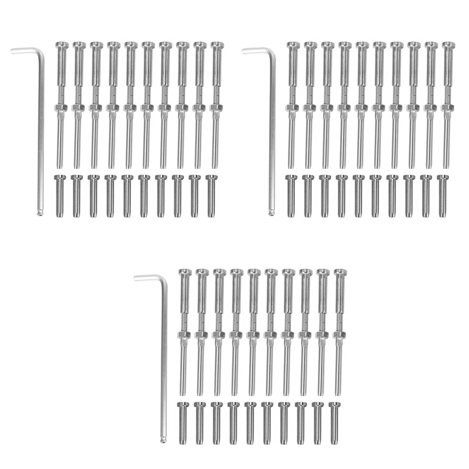 Stemball Swage and Hex Threaded Stud Tension End Fitting Terminal ...