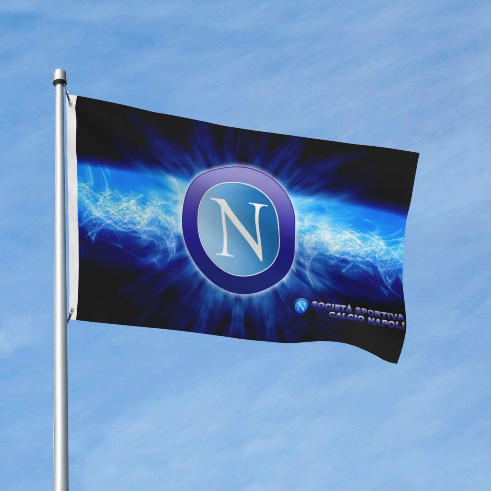 Stemma Napoli Calcio 2017 3x5 Ft Flag Double Sided Indoor Outdoor ...