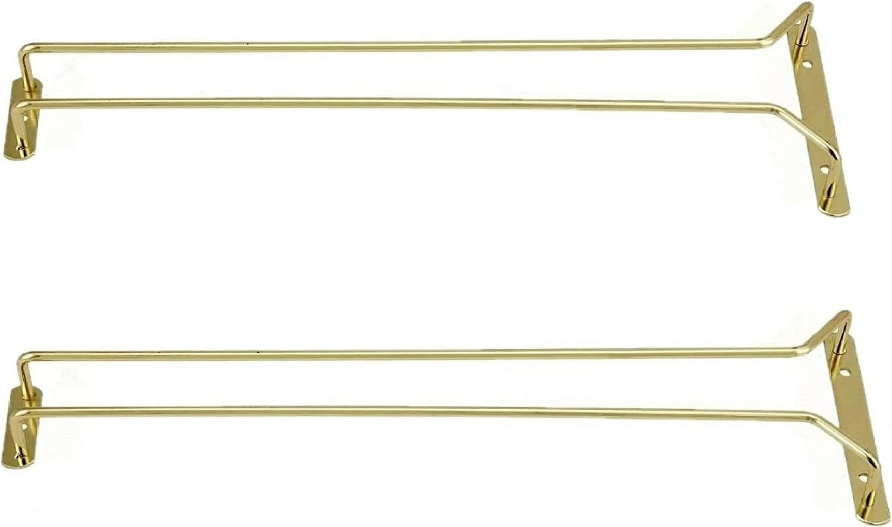 Stemware Rack Wire Hanging Rack Under Cabinet Wine Glass Rack Stemware Holder Glass - Walmart.com