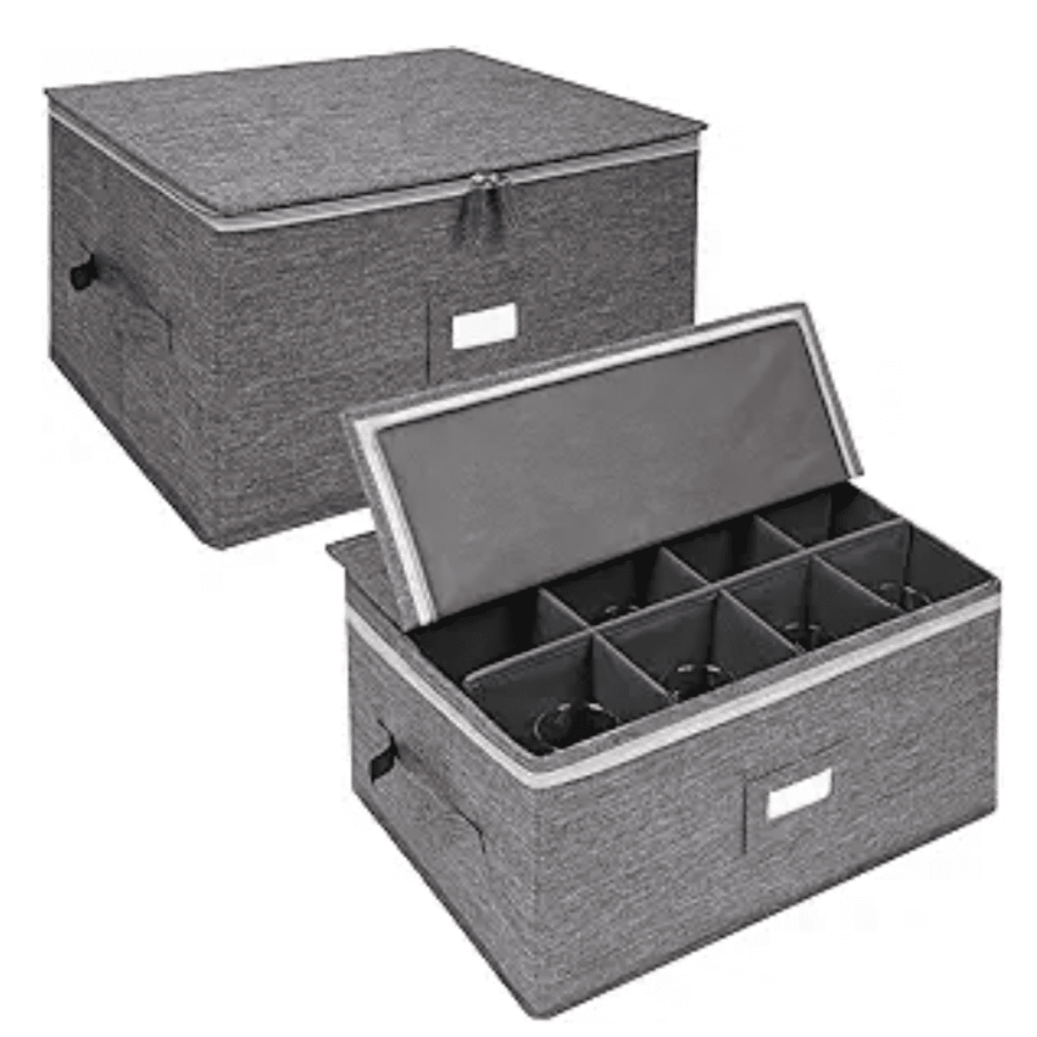 Stemware Storage Containers (2 pack), Wine Glass Storage Box with ...