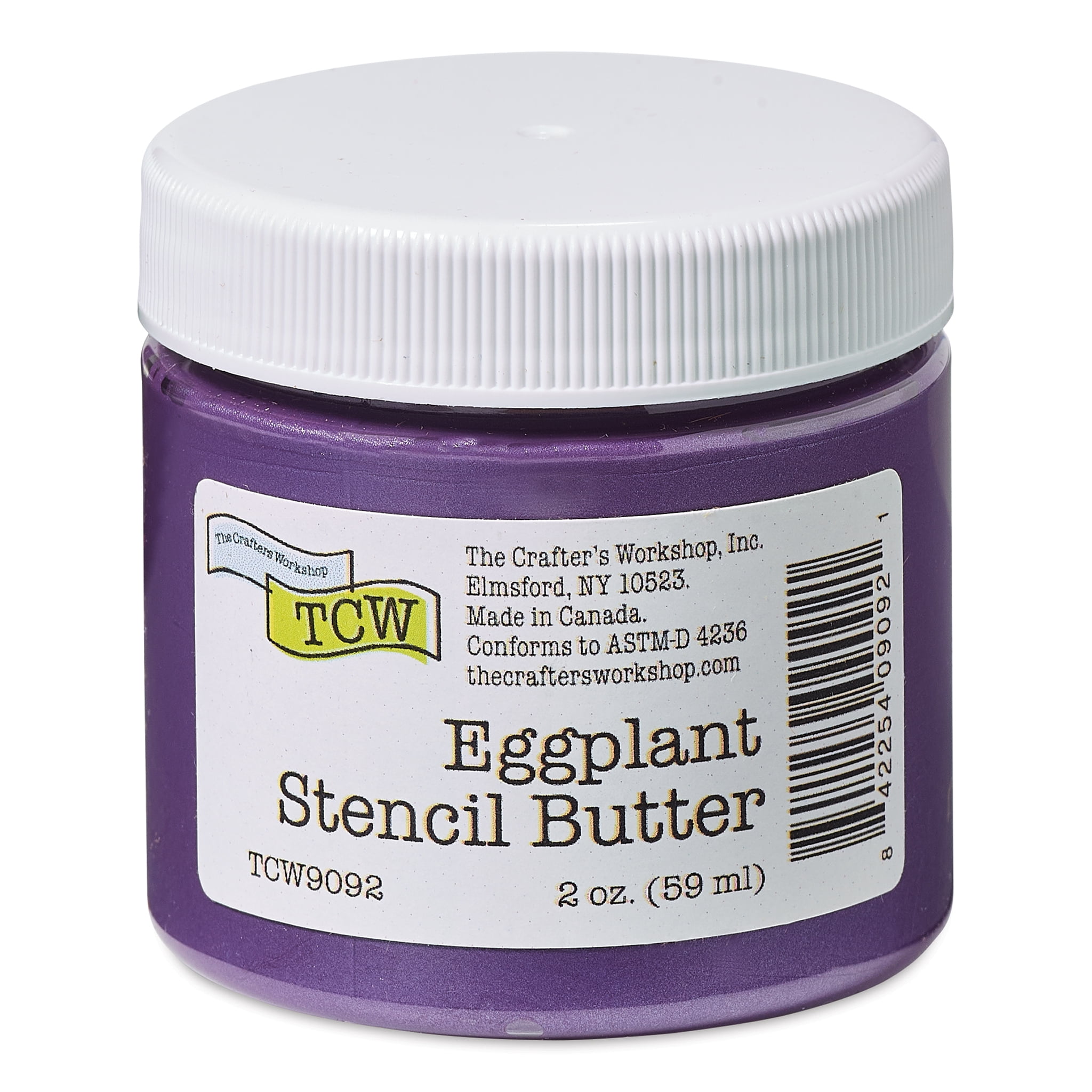 Stencil Butter Acrylic Paint - Eggplant, 2 oz, Jar - Walmart Business ...