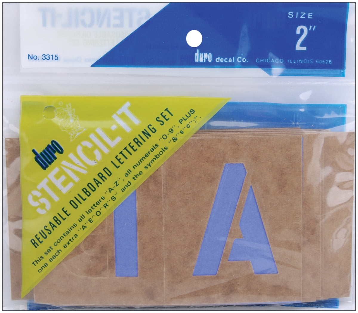 Stencil-It Reusable Lettering Set-2" - Walmart.com