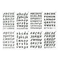 Mixed Font Alphabet Stencils by Craft Smart® - Walmart.com