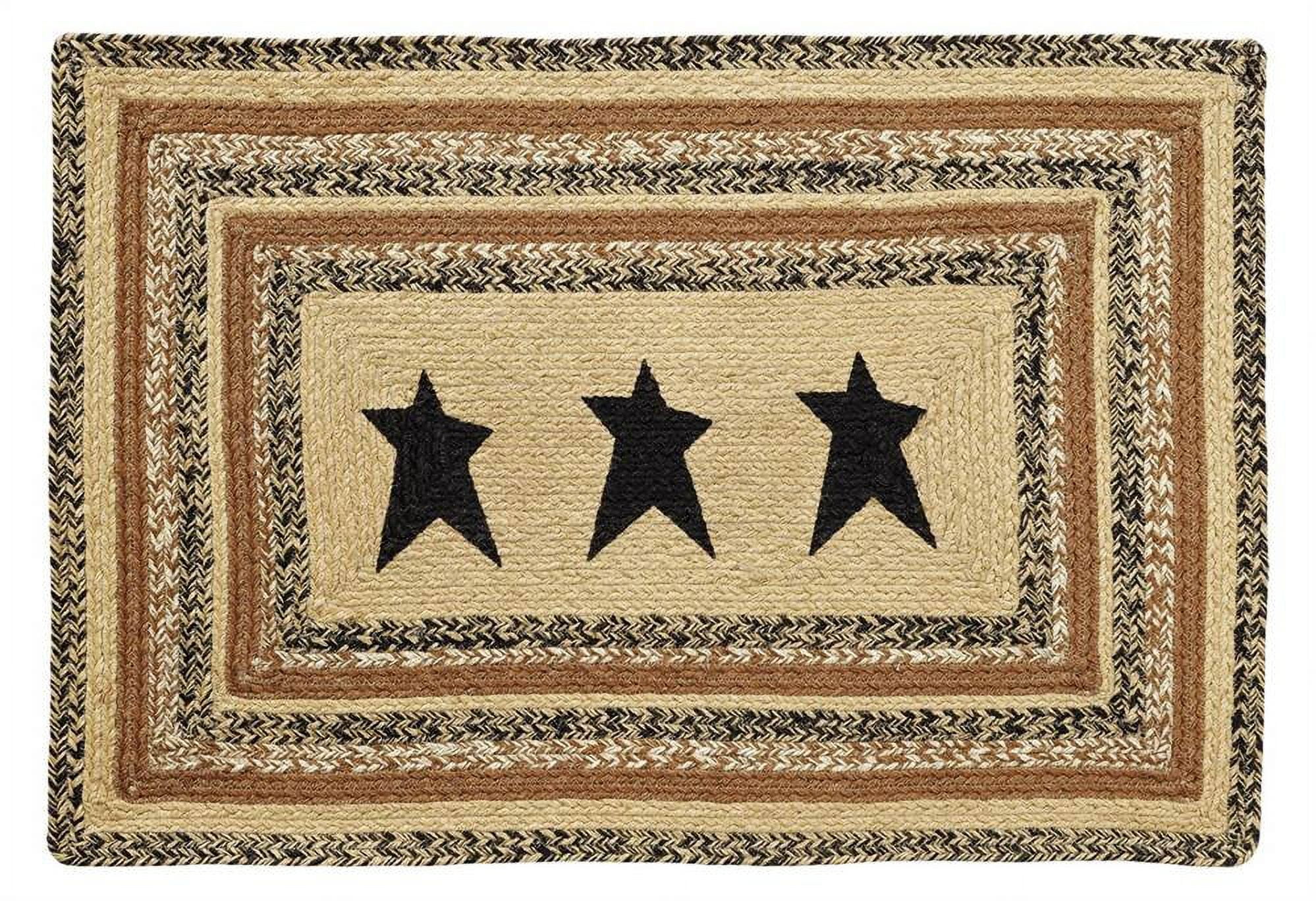 Stencil Star Rectangular Jute Rug - Walmart.com