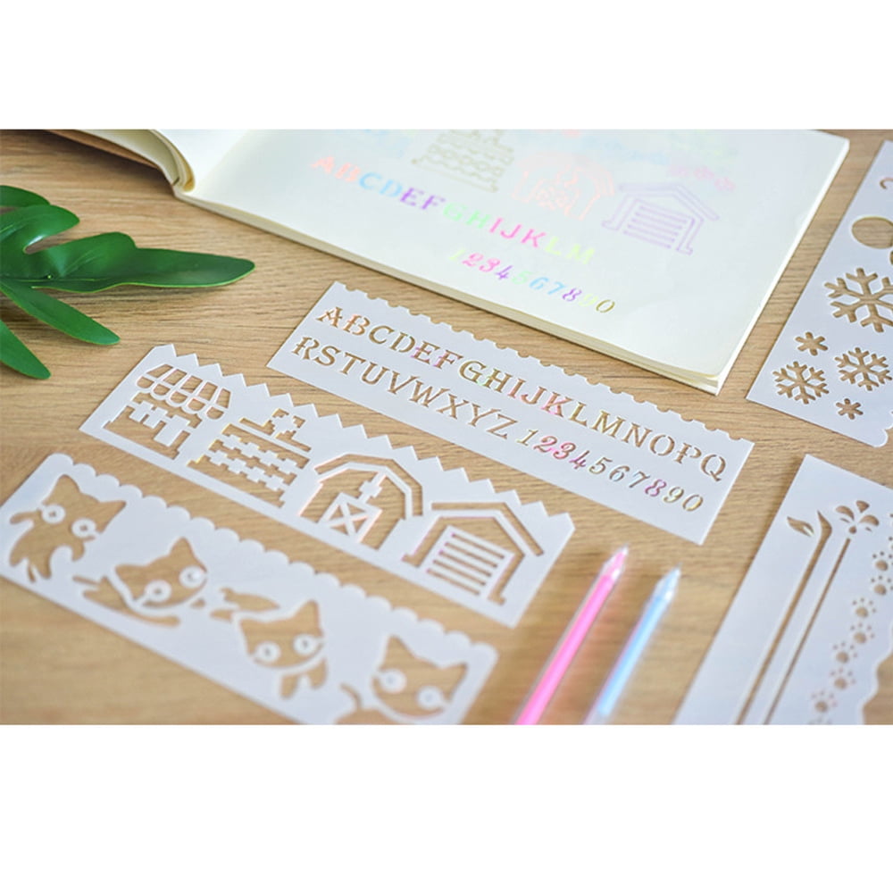 Stencil,Stencils Wavy Lines Templates Reusable Template Siuke Stencils ...