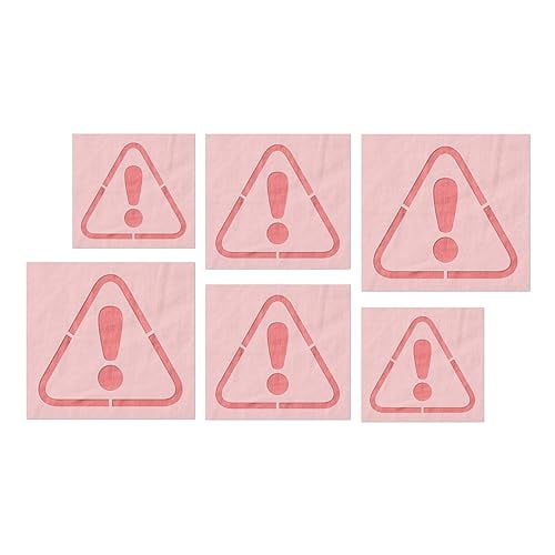 Stencil Stop Caution Warning Symbol Stencil - Reusable for DIY Projects ...