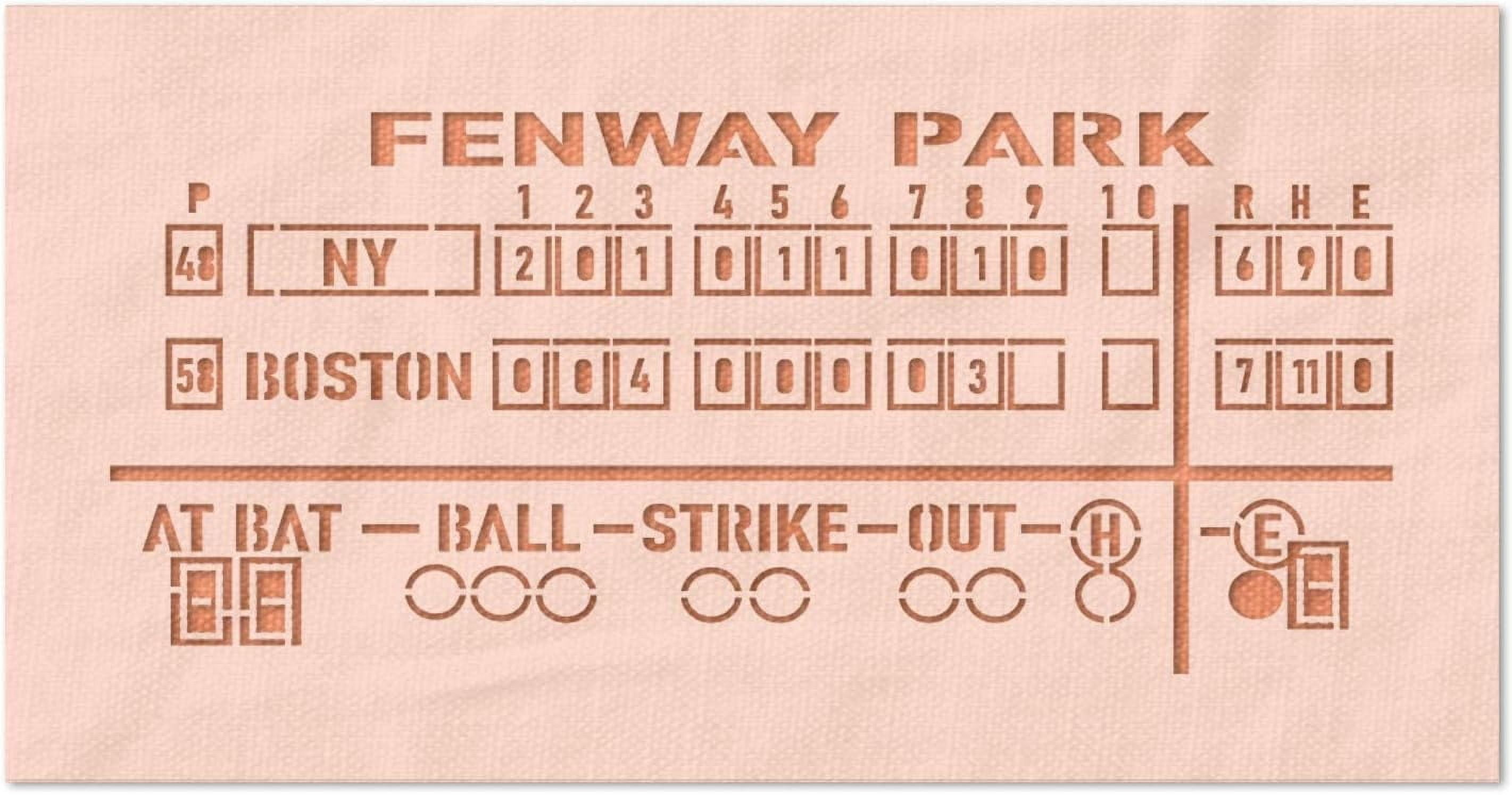 Stencil Stop Fenway Park Scoreboard Stencil - Reusable for DIY Projects ...