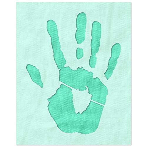 Stencil Stop Handprint Stencil - Reusable for DIY Projects, Painting ...