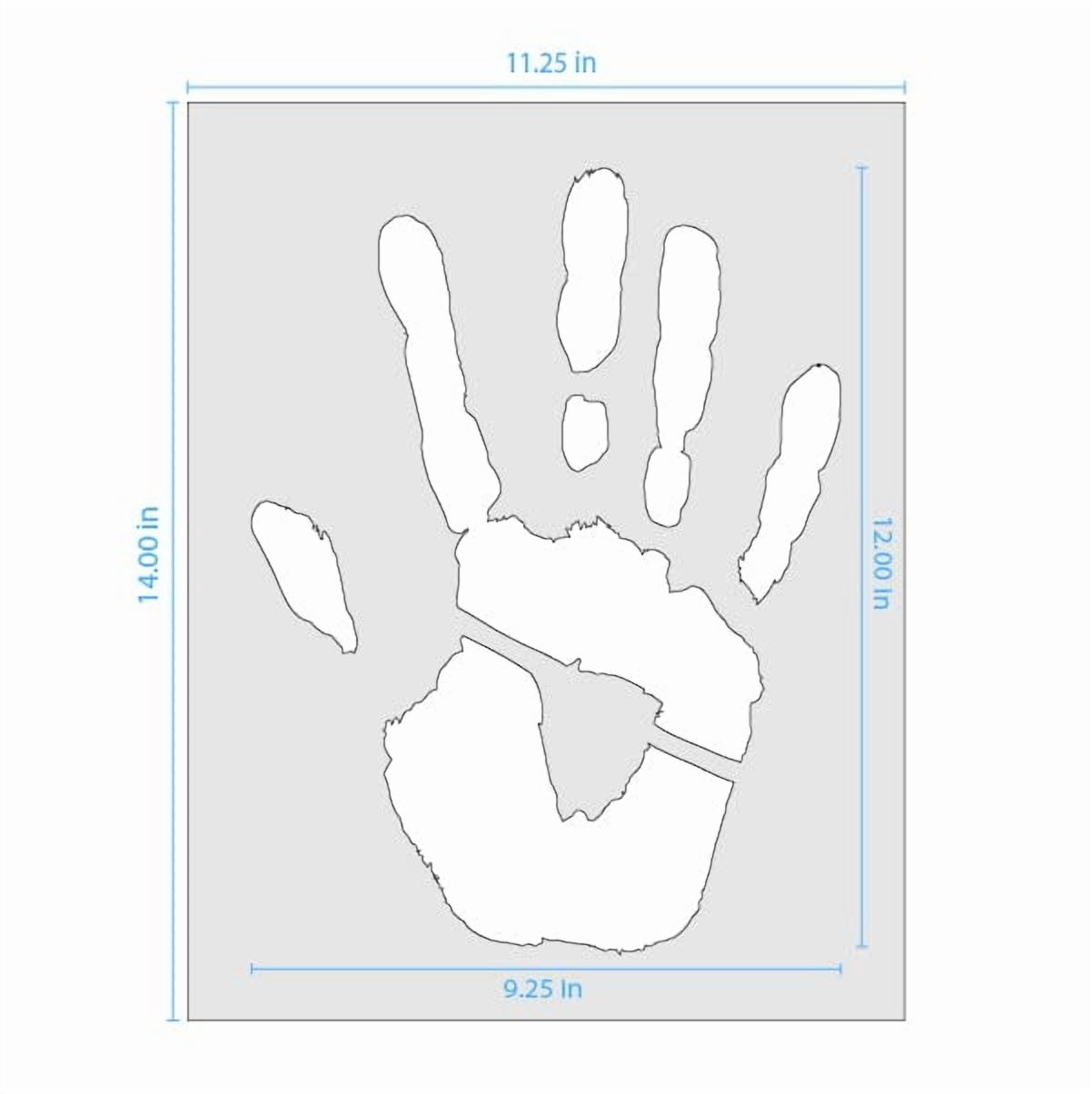 Stencil Stop Handprint Stencil - Reusable for DIY Projects, Painting ...