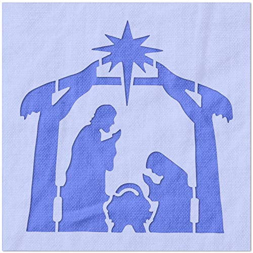 Stencil Stop Nativity Scene Stencil - Reusable for DIY Projects ...