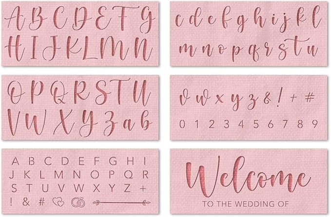 Stencil Stop Wedding Stencils - DIY Wedding Decorations, Reusable Alphabets, Welcome, Letters ...
