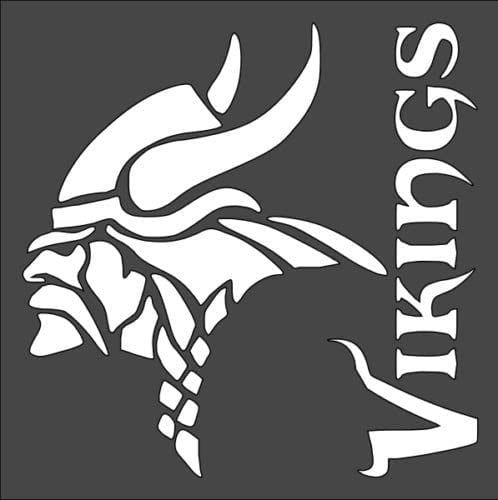 Stencil Viking Head Design, Plastic Reusable - Walmart.com