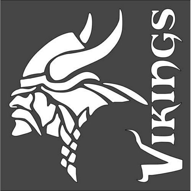 Stencil Viking Head Design, Plastic Reusable - Walmart.com