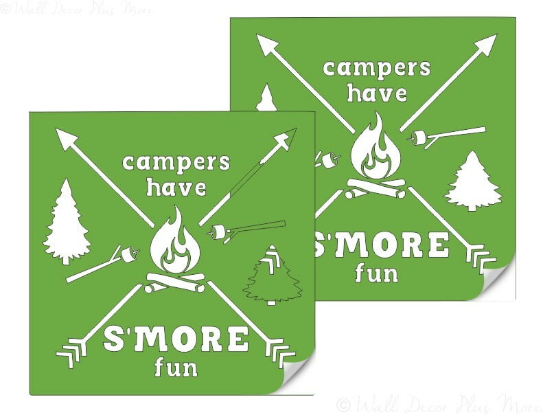 Stencil for Painting Campers Have Smore Fun Outdoor Decal Sticker for ...