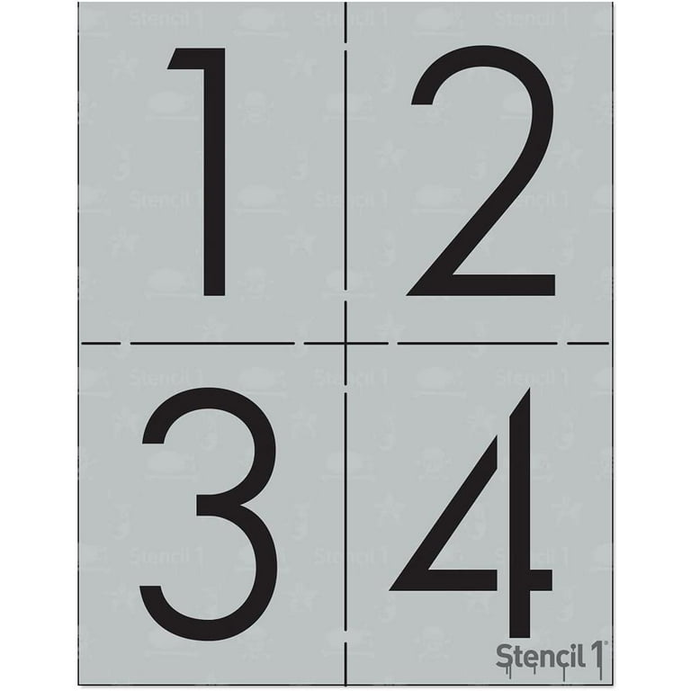 Number And Letter Stencils