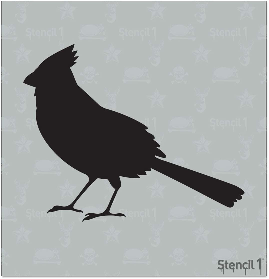 Stencil1 Cardinal Stencil Bird Art -Card Making Paper Crafts Holiday ...