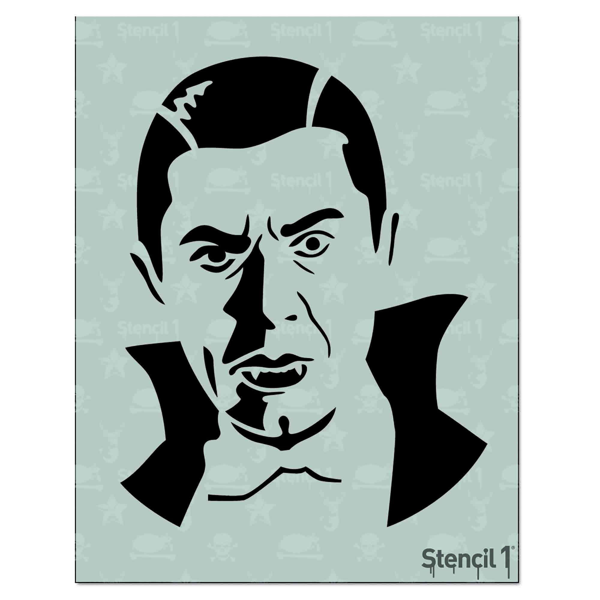 Stencil1 Dracula Stencil 8.5" x 11" - Happy Halloween Halloween ...