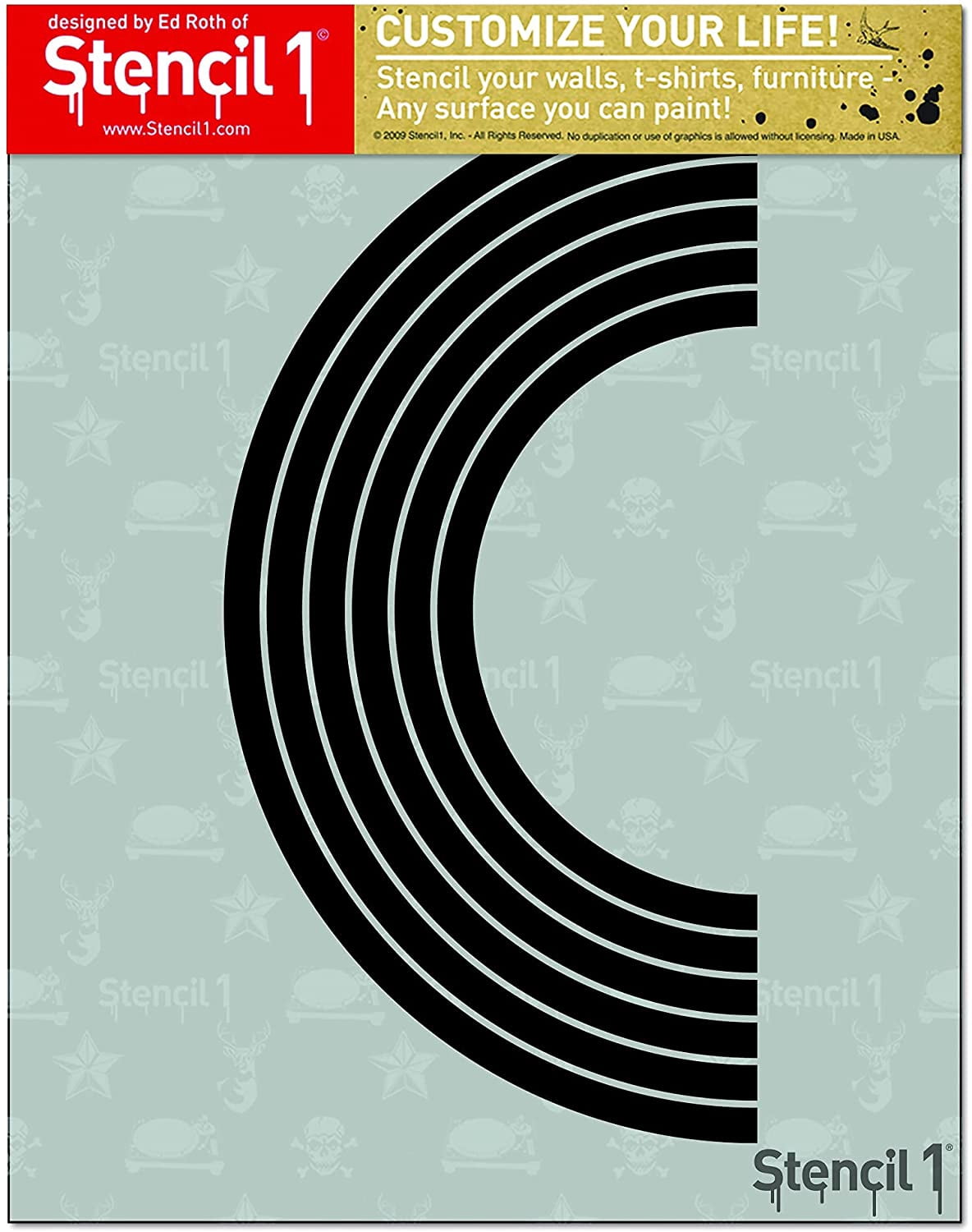 Stencil1 Rainbow Stencil - 8.5 x 11 inches Arts Crafts - Walmart.com