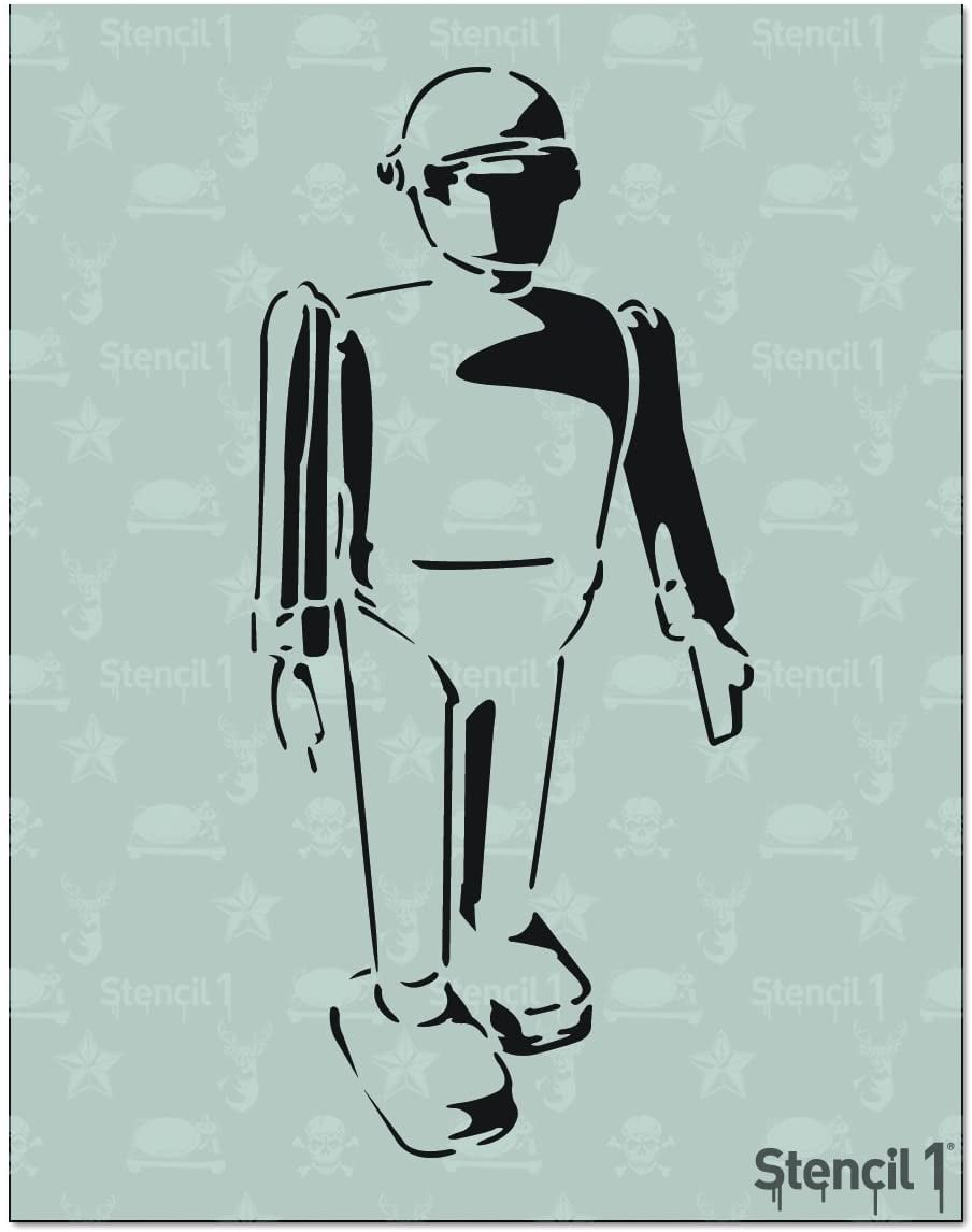 Stencil1 Robot Stencil Art Craft - 8.5" x 11" - Walmart.com