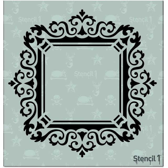 Stencil1 Rococo Picture Frame Set of 4 Stencils for Painting Arts Style ...