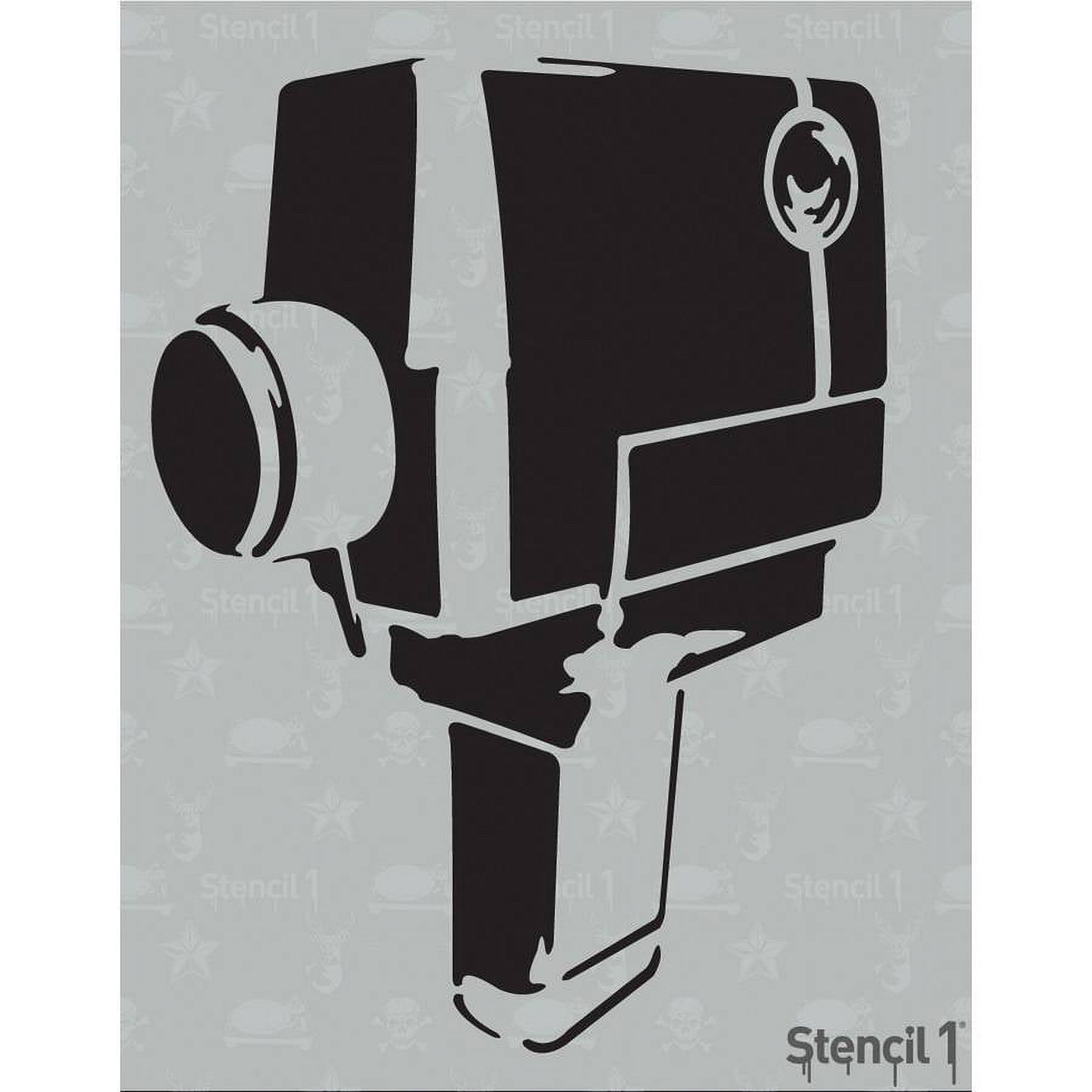 Stencil1 Super 8 Camera Art Stencils - 8.5" x 11" - Walmart.com