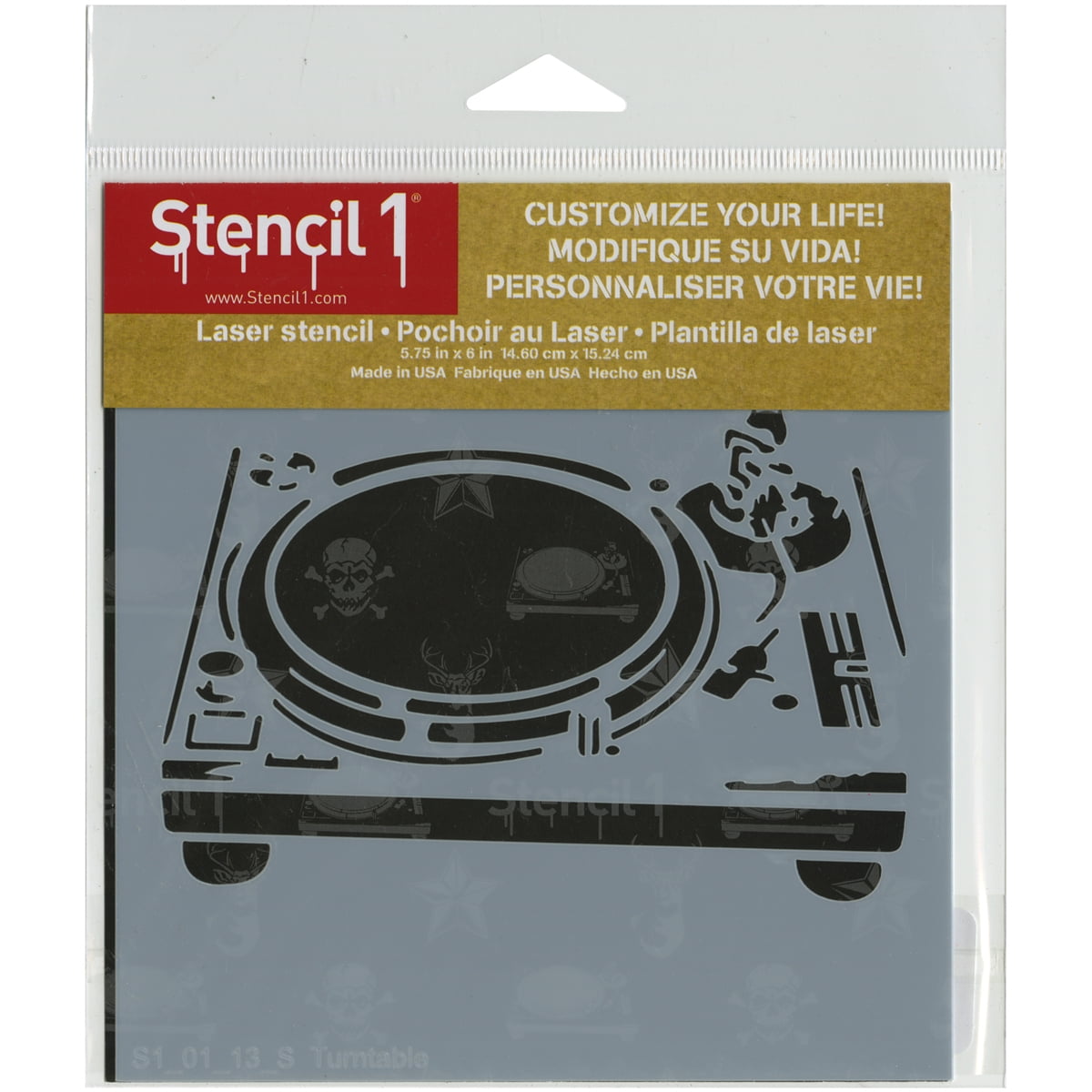 Stencil1 Turntable Stencil Art Craft - 5.75" x 6" - Walmart.com