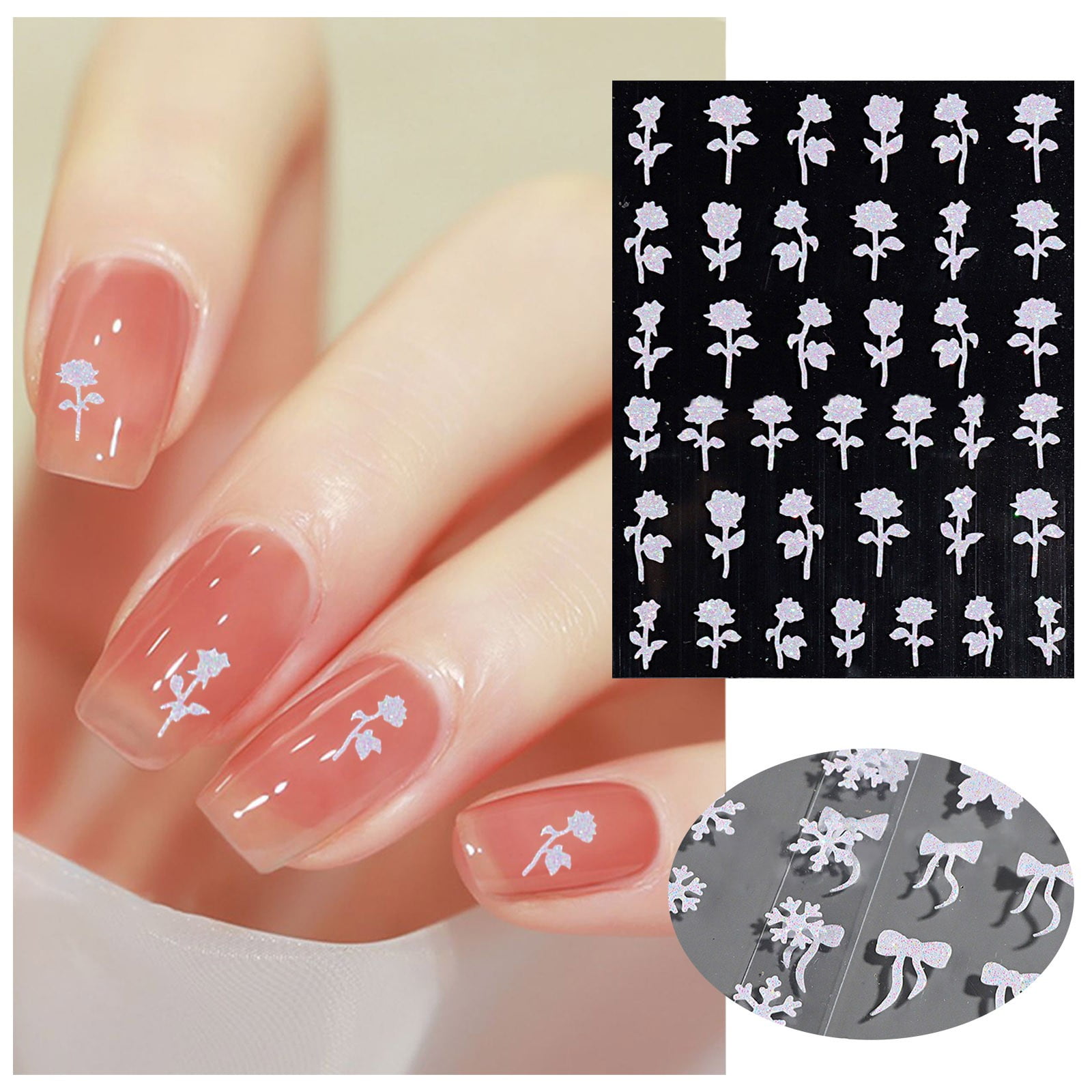 Stencils for Nails Stick on Nails Clear Pedicure Liners Stencil ...