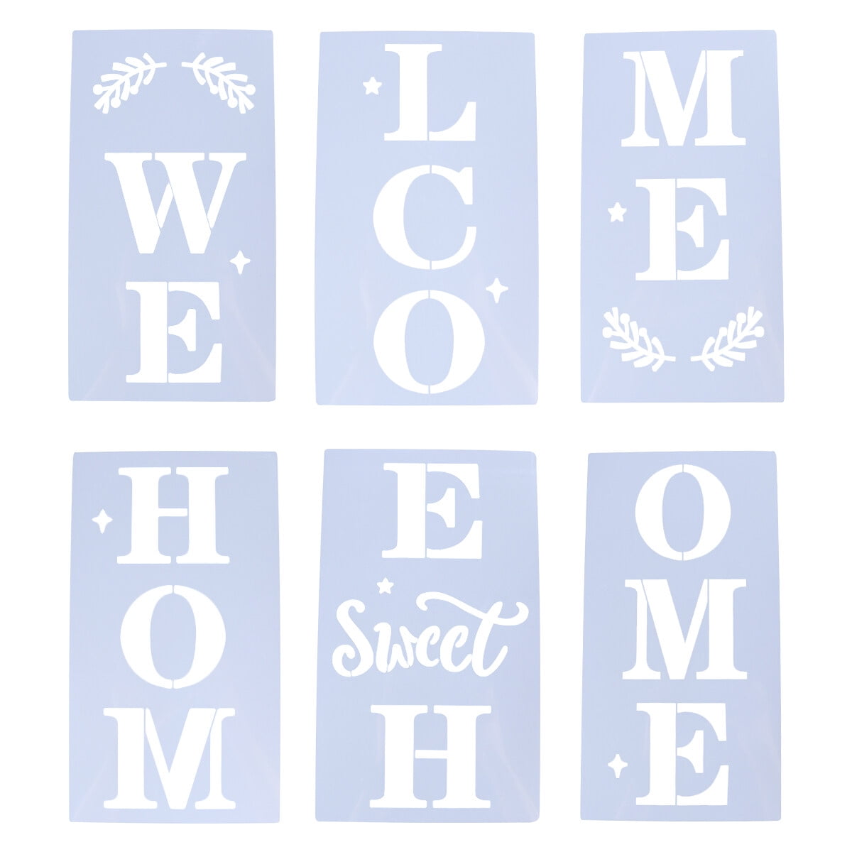 Stencils Welcome Sign Template Painting Stencil Wood Letter Word Diy ...