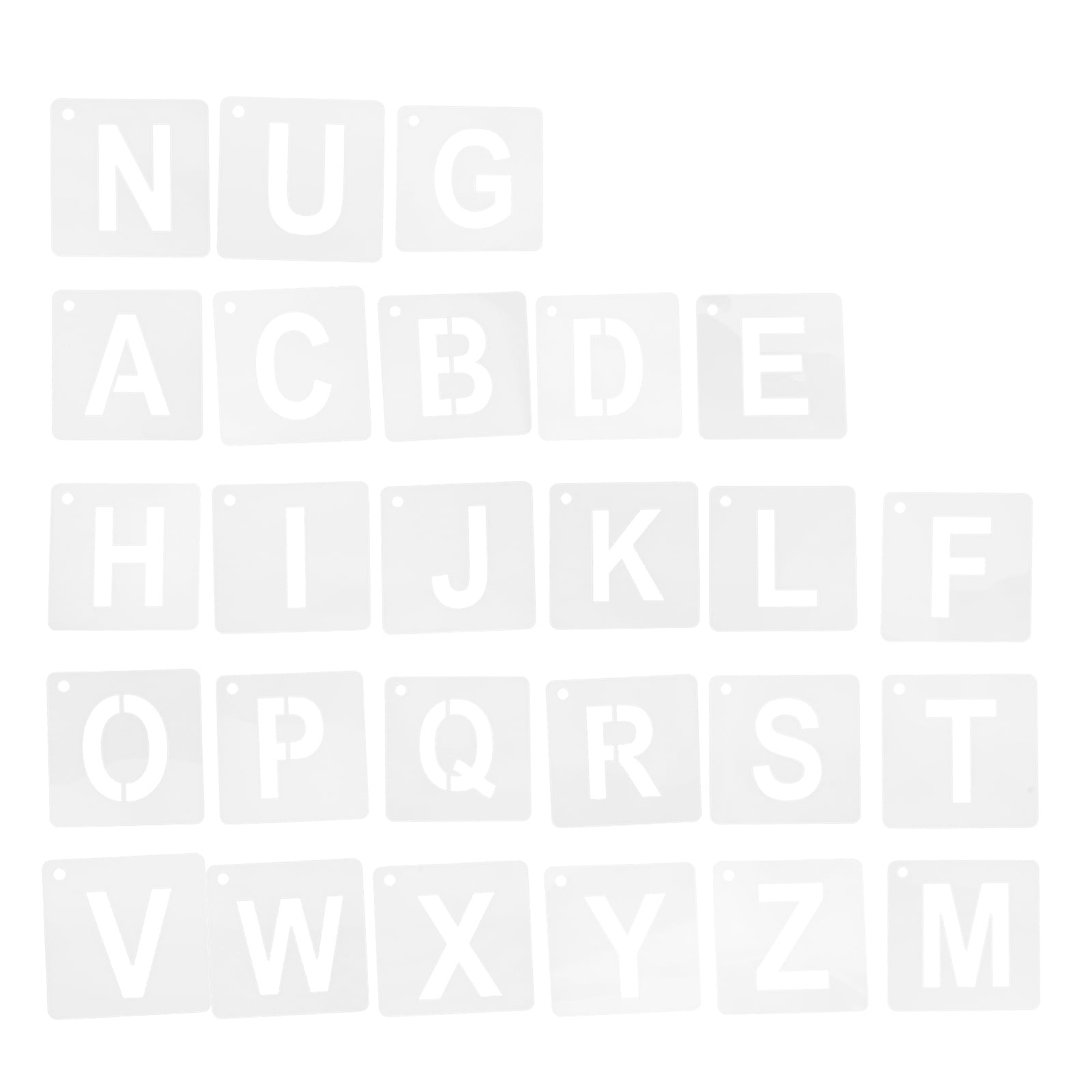 Stencils for Crafts Reusable Letter Template Child - Walmart.com