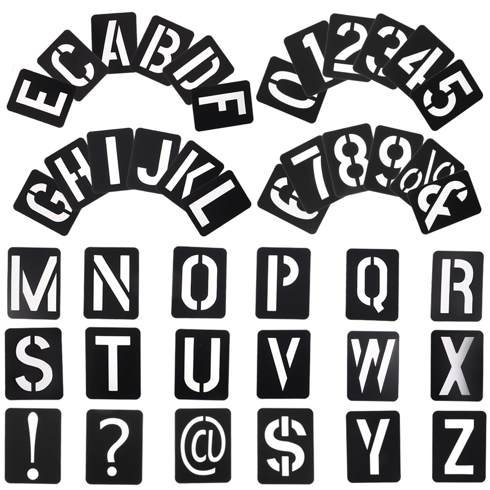 Stencils for Crafts Reusable Letter Template Ruler - Walmart.com
