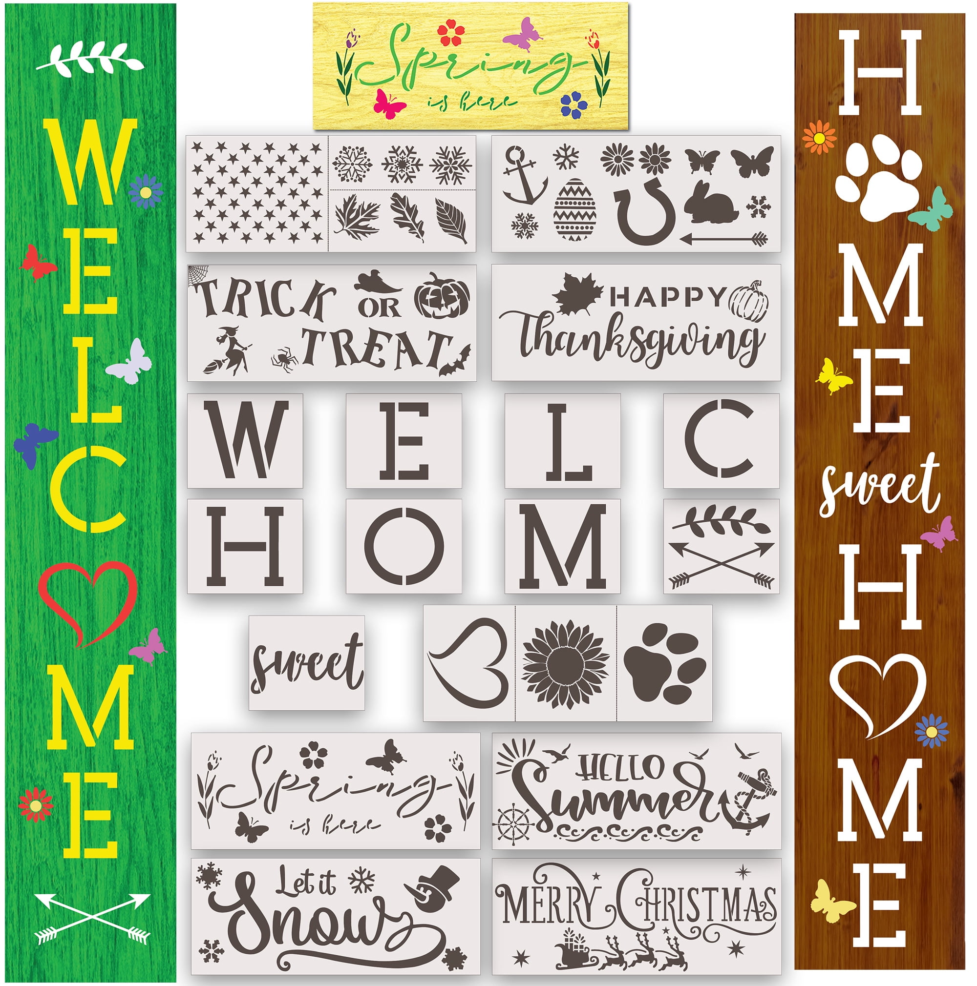 Cursive Letter M Stencil