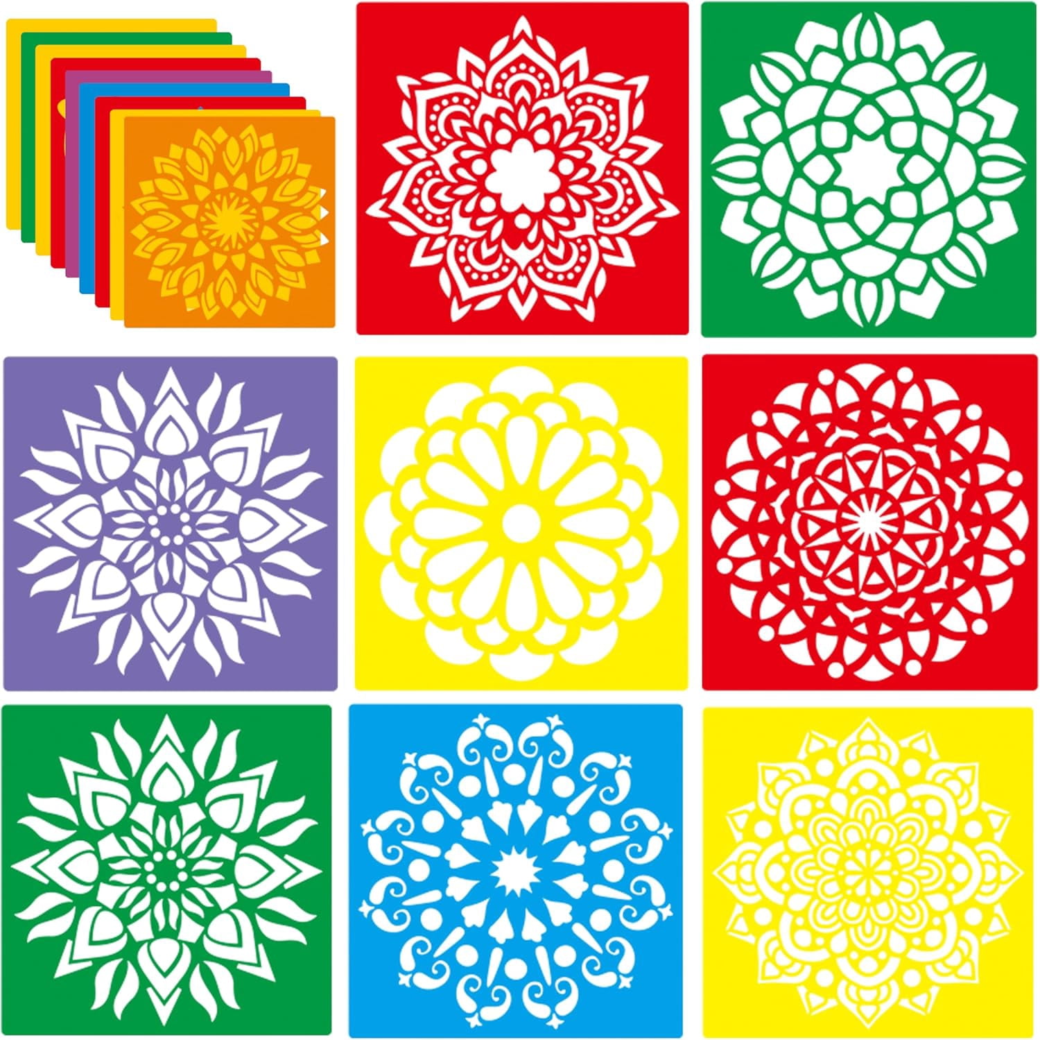 Stencils for Sidewalk Chalk – 24 Pieces Large Drawing Templates ...