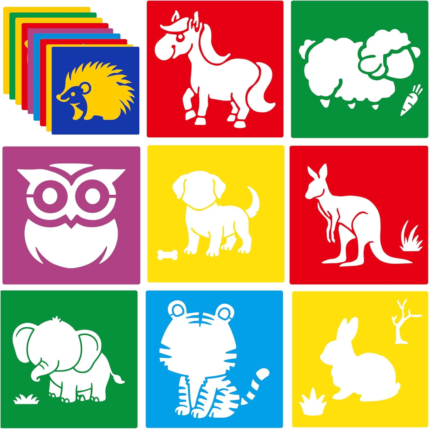 Stencils for Sidewalk Chalk – 24 Pieces Large Drawing Templates ...