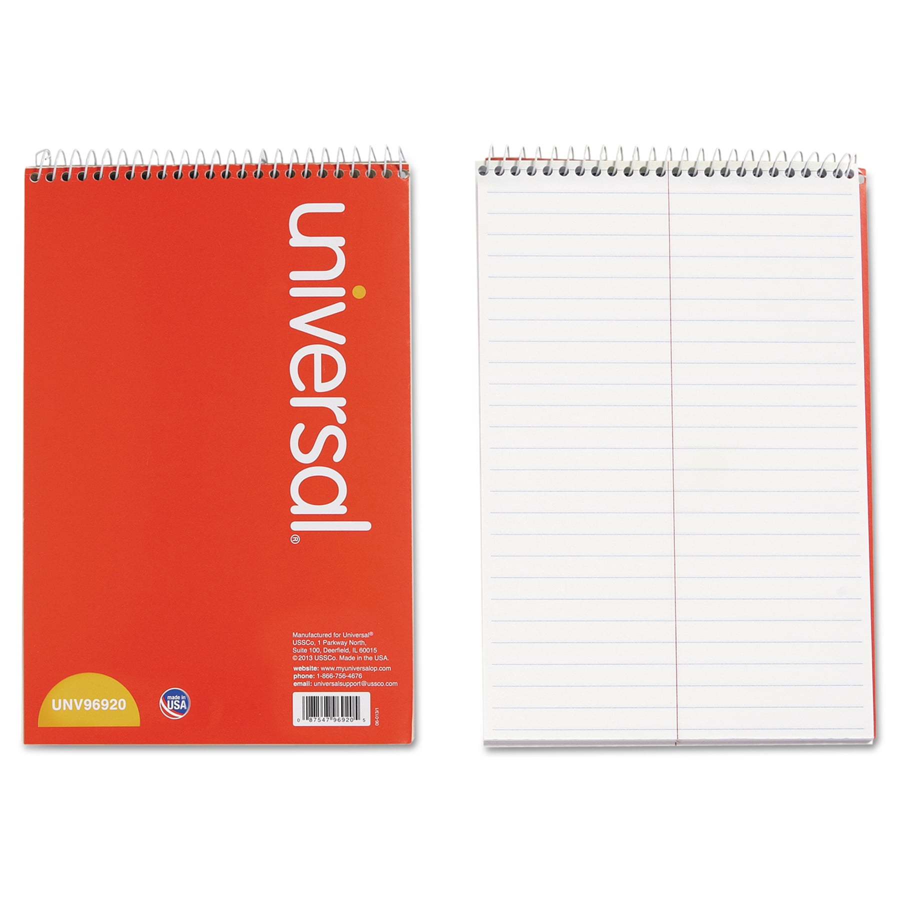 Steno Pads, Gregg Rule, Red Cover, 80 White 6 X 9 Sheets, 6/pack ...
