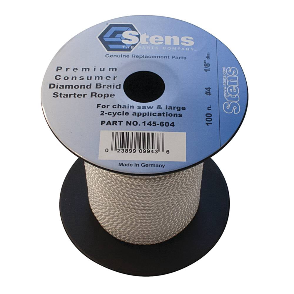 New Stens 100'Diamond Braid Starter Rope 145-604 #4 Diamond - Walmart.com