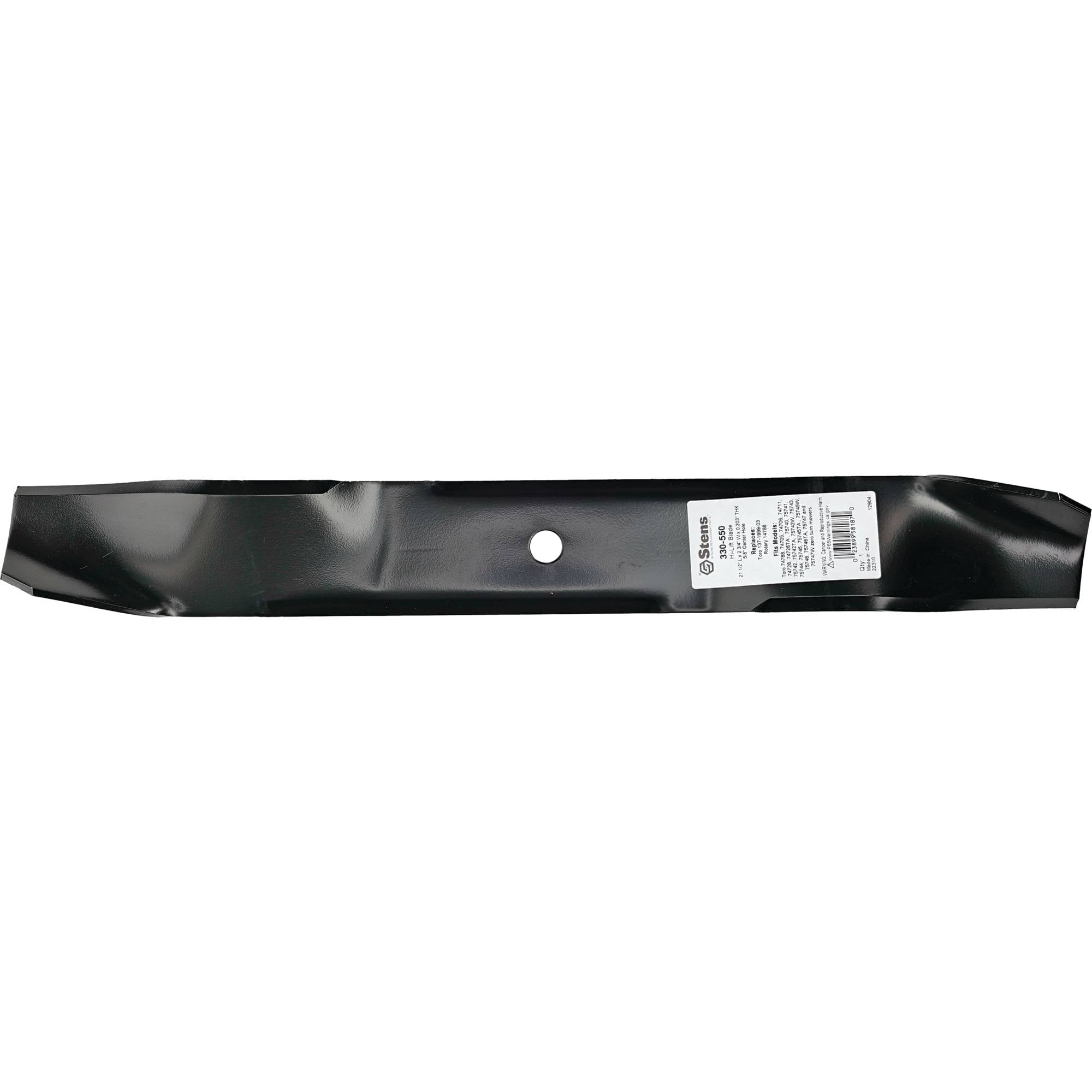 Stens Hi-Lift Blade 330-550 For Toro 74788, 74705, 74706, 74711 zero ...