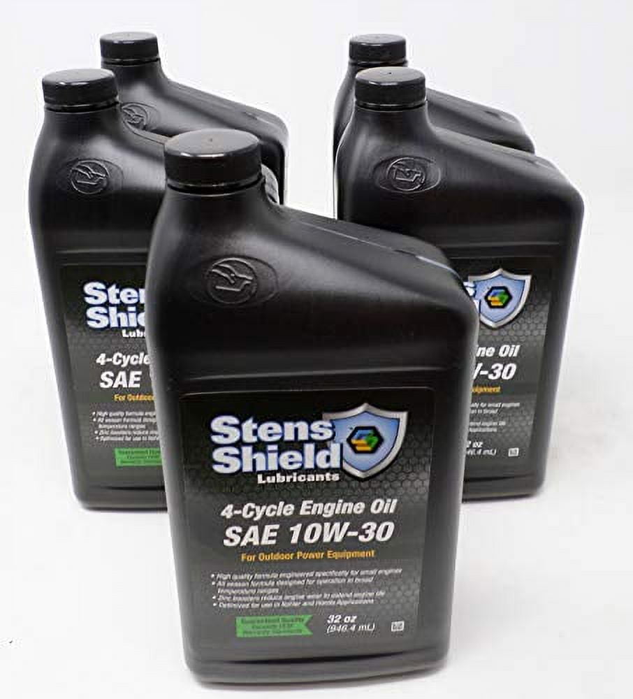 Stens Shield 5-Pack 770-132 SAE 10W-30 4-Cycle Engine Oil Quart ...
