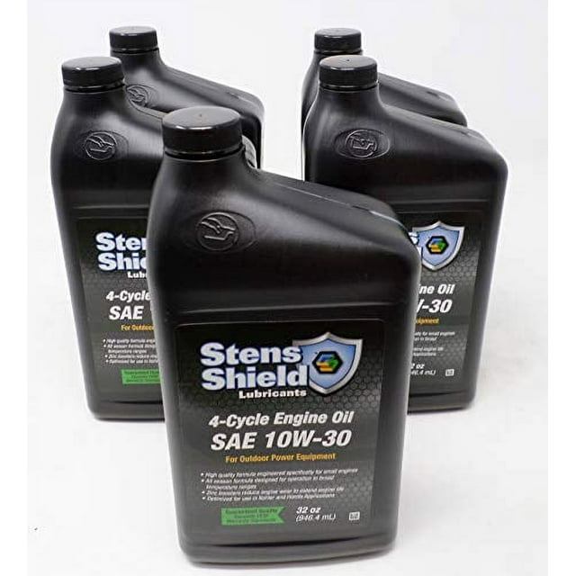 Stens Shield 5-Pack 770-132 SAE 10W-30 4-Cycle Engine Oil Quart ...