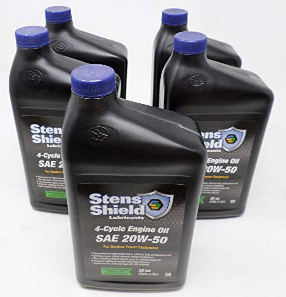 Stens Shield 5-Pack 770-250 SAE 20W-50 4-Cycle Engine Oil Quart ...
