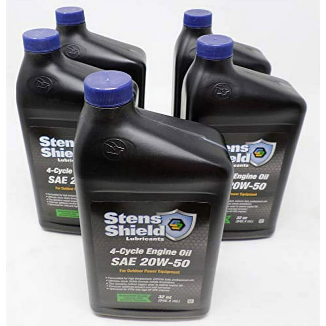 Stens Shield 5-Pack 770-250 SAE 20W-50 4-Cycle Engine Oil Quart ...
