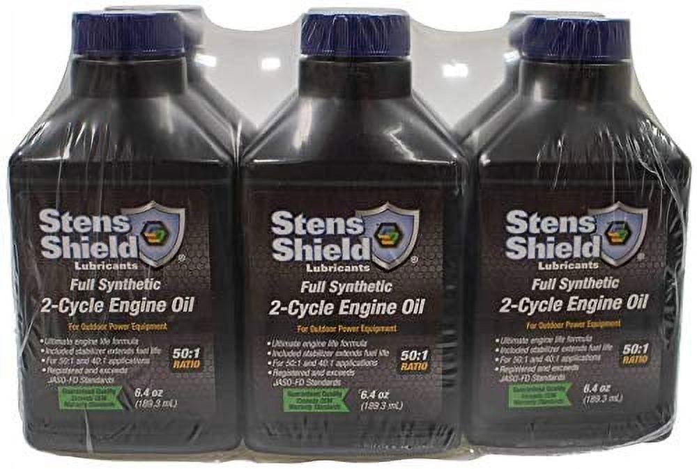 Stens Shield 770-643 2-Cycle Full Synthetic Engine Oil 6-Pack 6.4oz ...