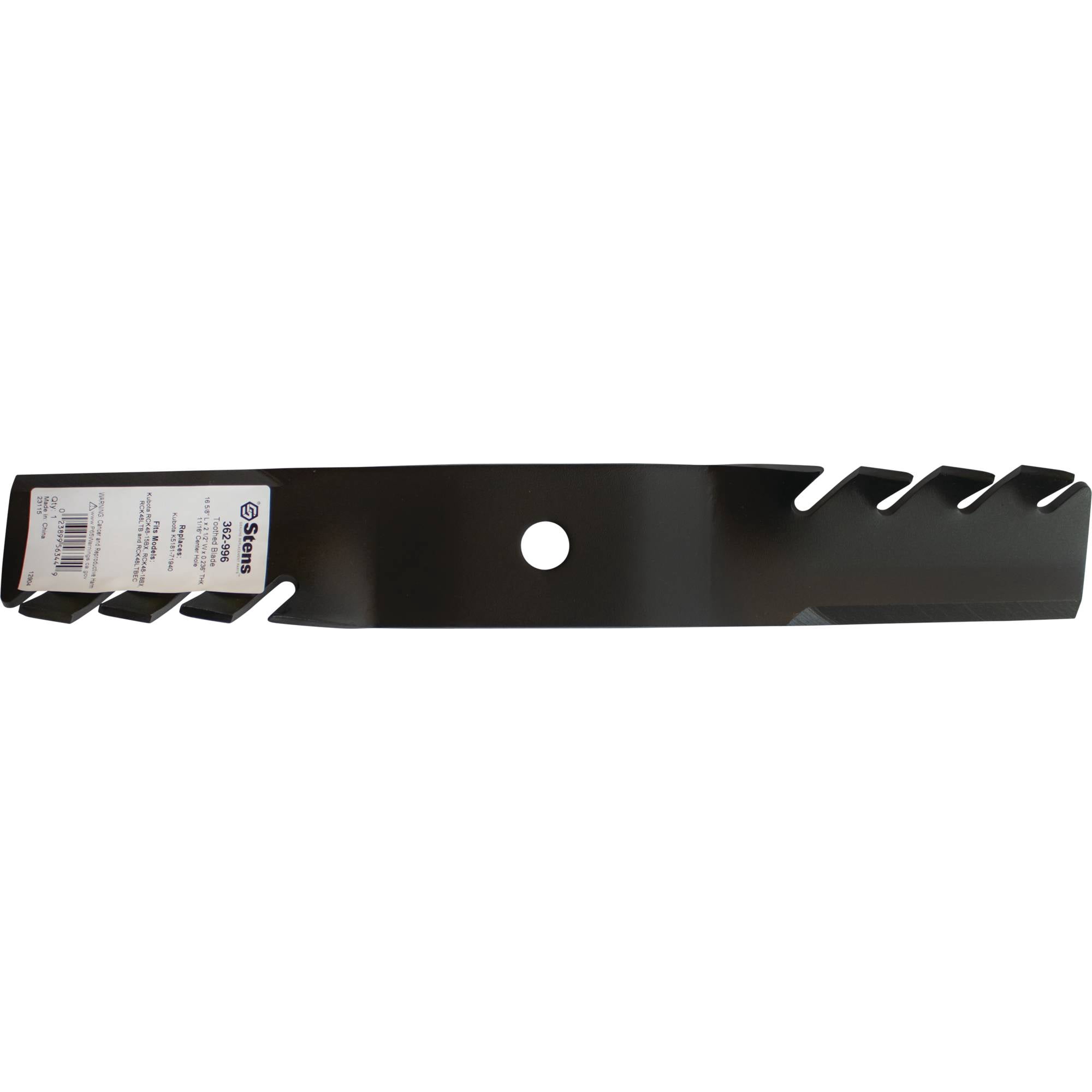 Stens Toothed Blade 362-996 For Kubota RCK48-15BX, RCK48-18BX, RCK48LTB ...