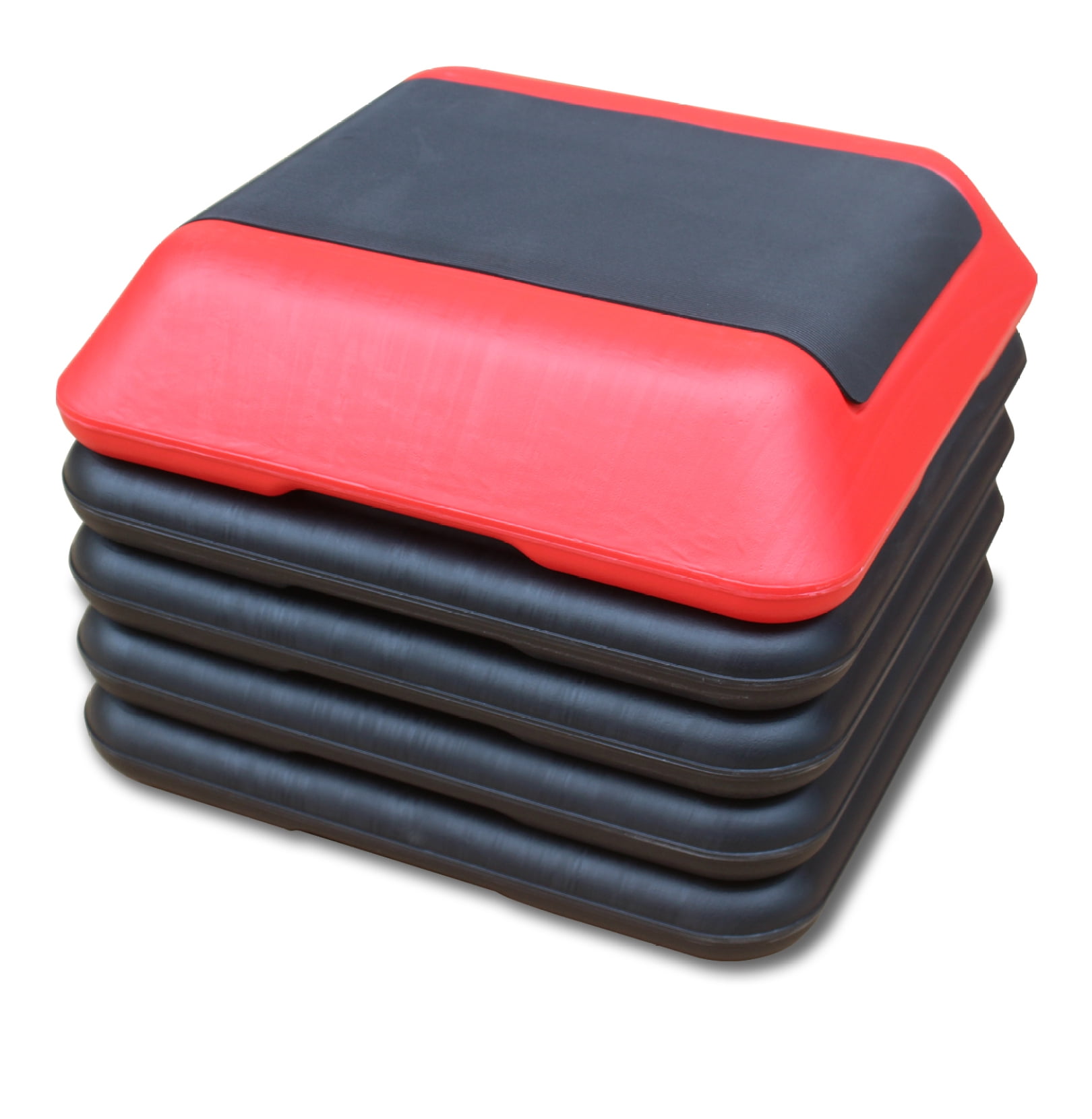 Step Aerobics Platform - Adjustable Height Fitness Stepper - 4 Riser ...