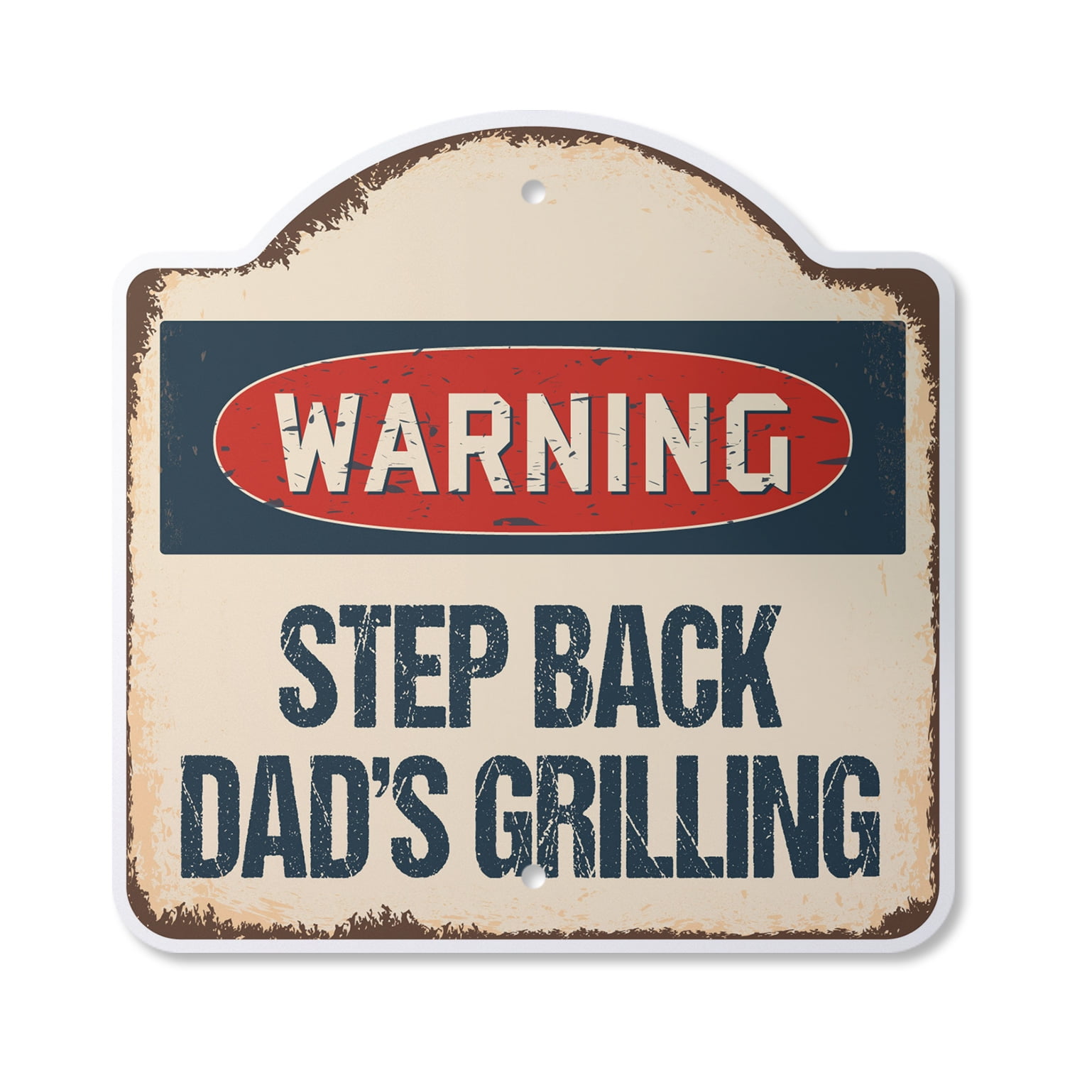 Step Back Dad's Grilling 14" X 14" Sign | Indoor/Outdoor Plastic ...